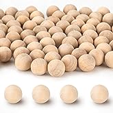 Amazon.com: 1/2 inch Half Wooden Balls, 500PCS Unfinished Round Wood ...