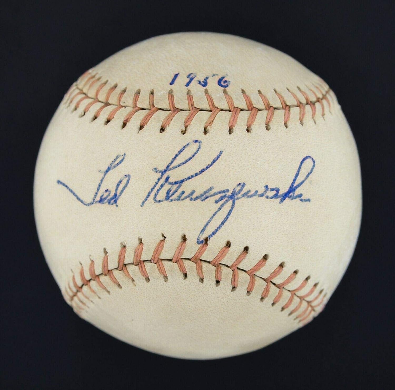 Ted Kluszewski Autographed Baseball - Vintage 1956 Single LOA #BB11979 ...