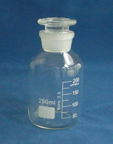 KimLab Borosilicate Glass Graduated Reagent Bottle,Wide Ground Glass ...