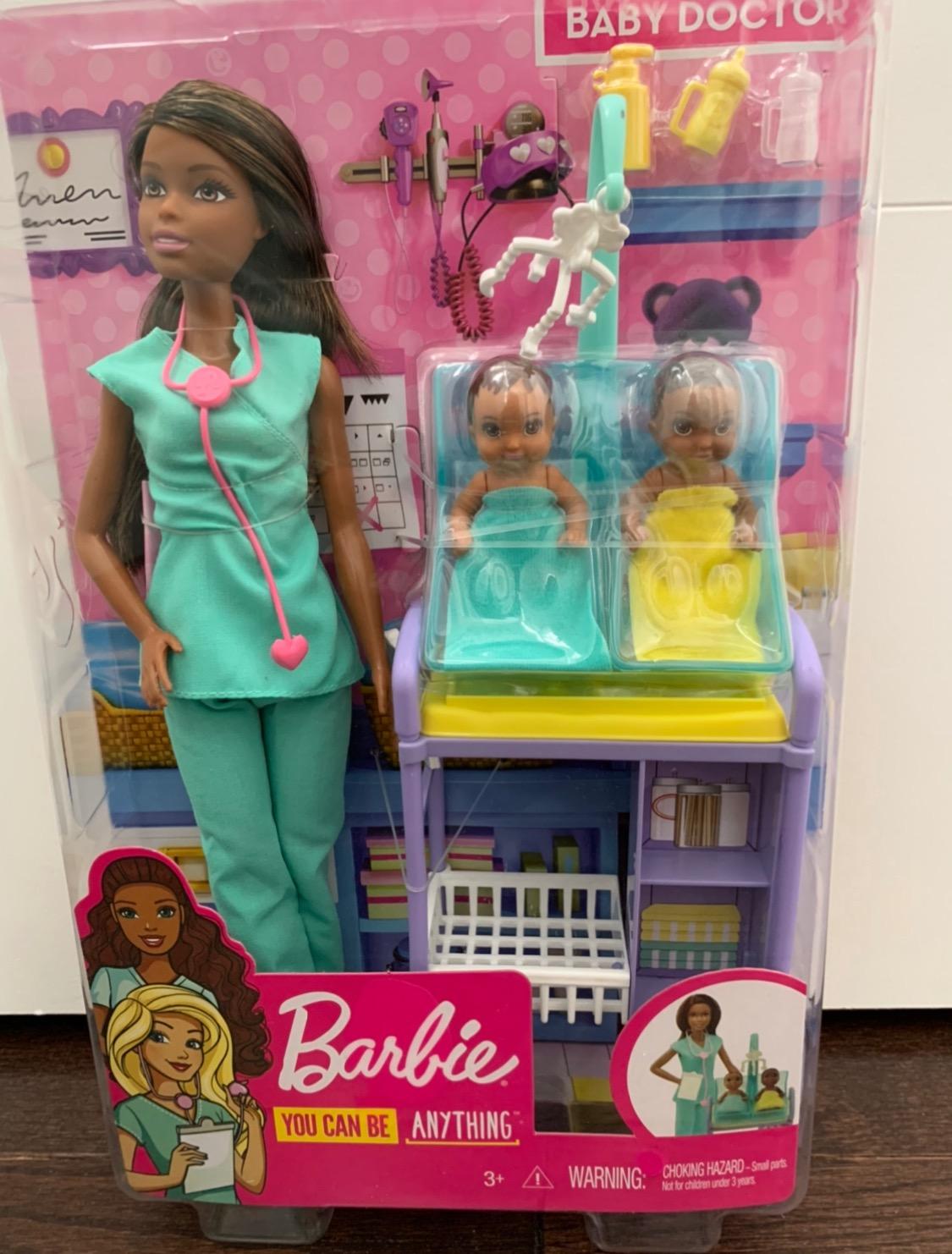 $4/mo - Finance Barbie Baby Doctor Playset with Blonde Doll, 2 Infant ...