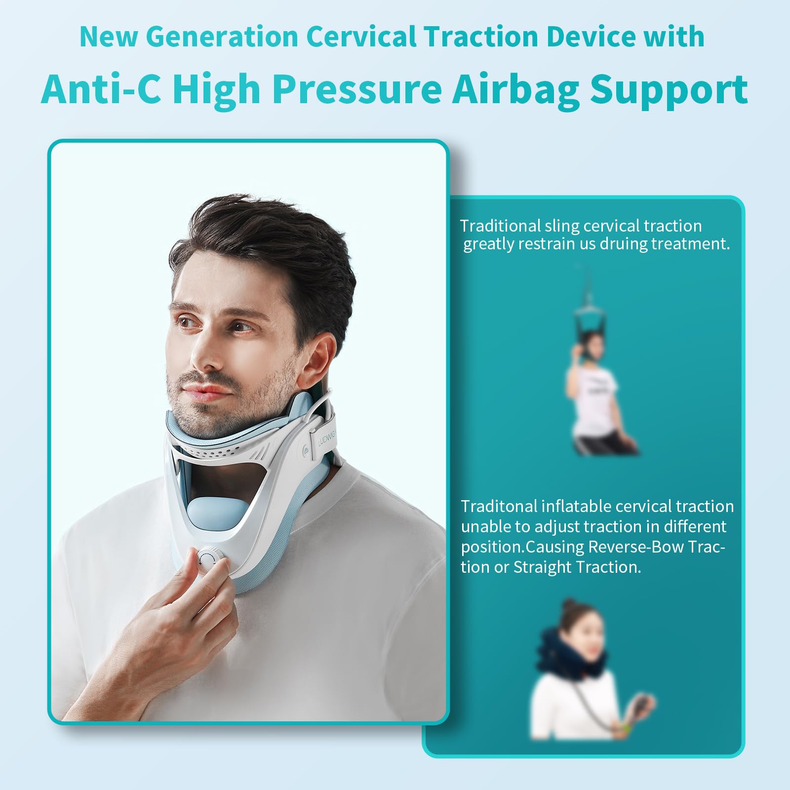 Mua H2 Life Cervical Neck Traction Device Adjustable Ergonomic Neck ...