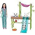 Amazon.com: Barbie Careers Doll & Playset, Baby Panda Care and Rescue ...