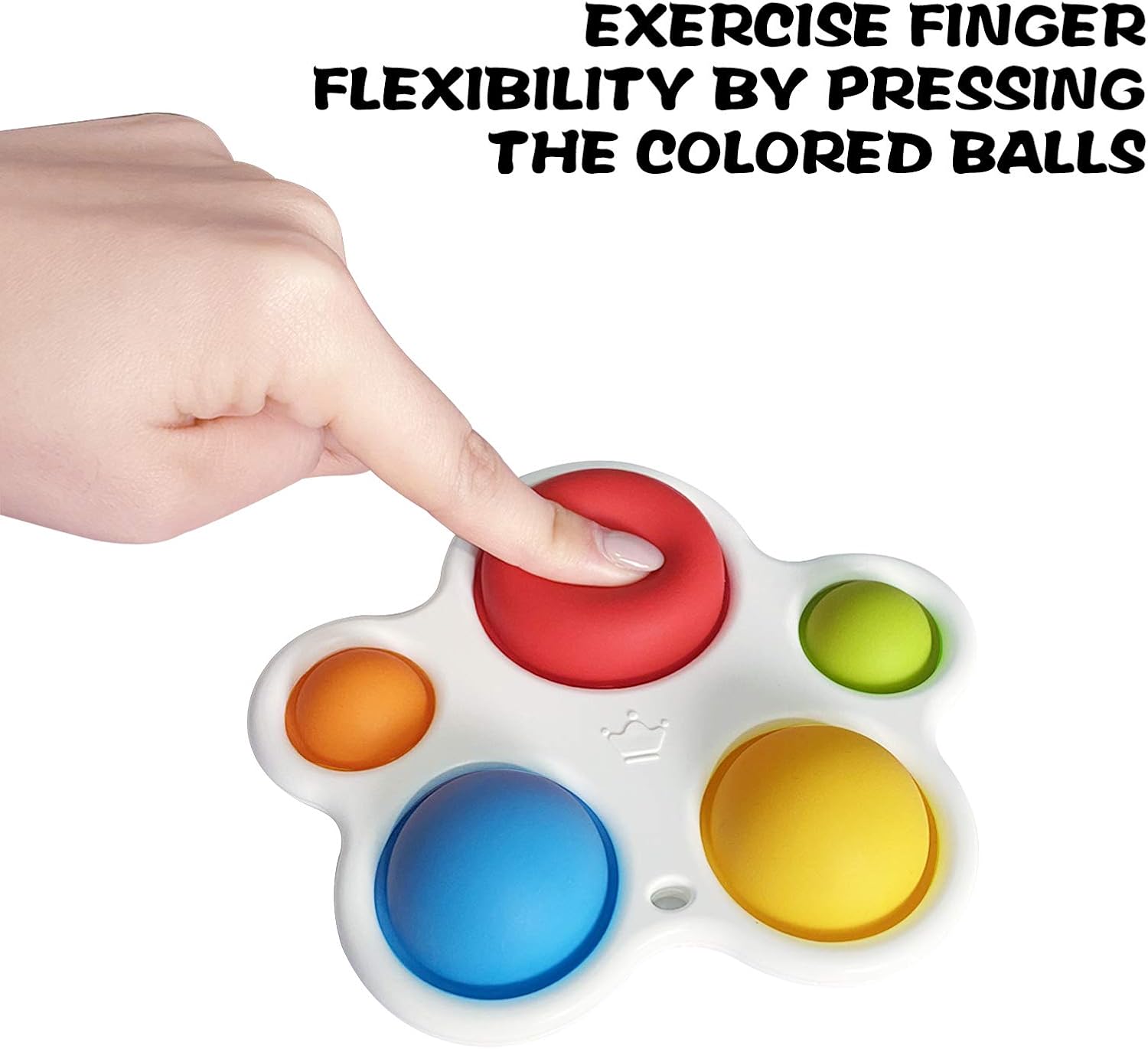 hirsrian Simple Dimple Fidget Toys, Push Pop Buuble Silicone Flipping ...