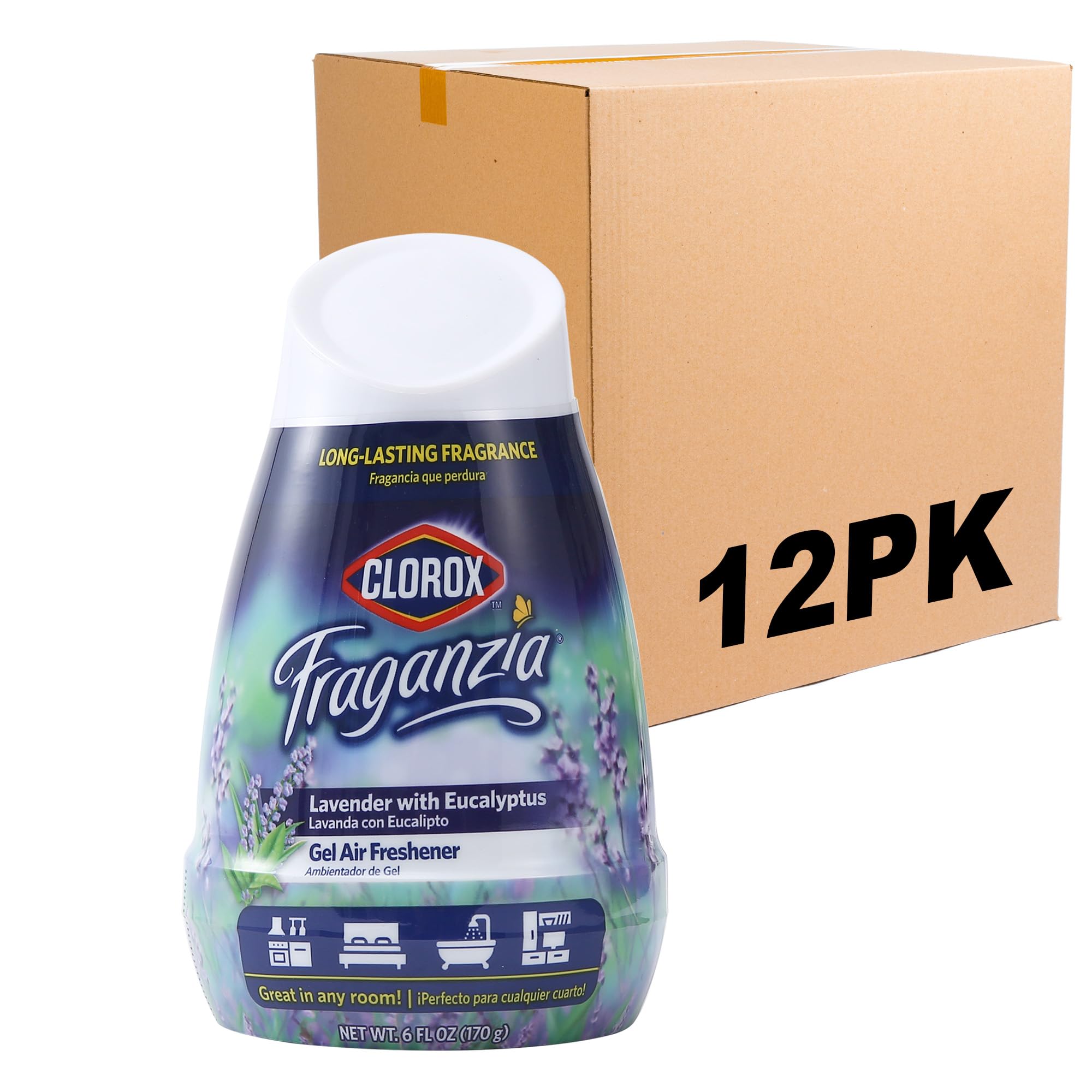 Clorox Fraganzia Gel Air Freshener Cone in Lavender with Eucalyptus ...