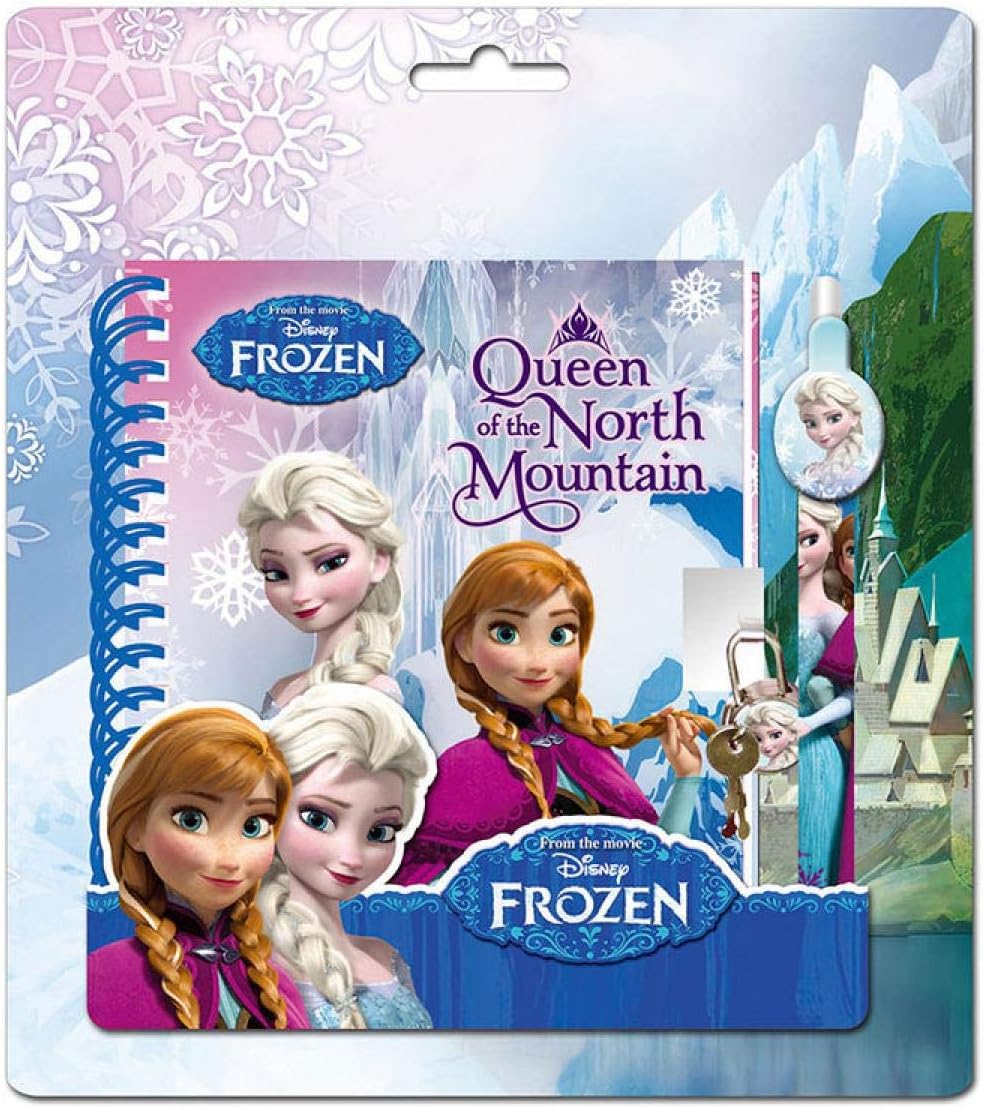 Set diario boligrafo Frozen Disney Queen of the North Mountain candado ...