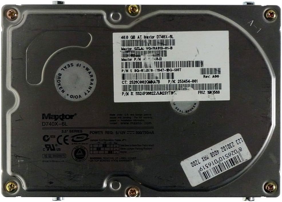 Maxtor 40 GB de Disco Duro D740X-6L IDE ID8186 AT: Amazon.es: Informática