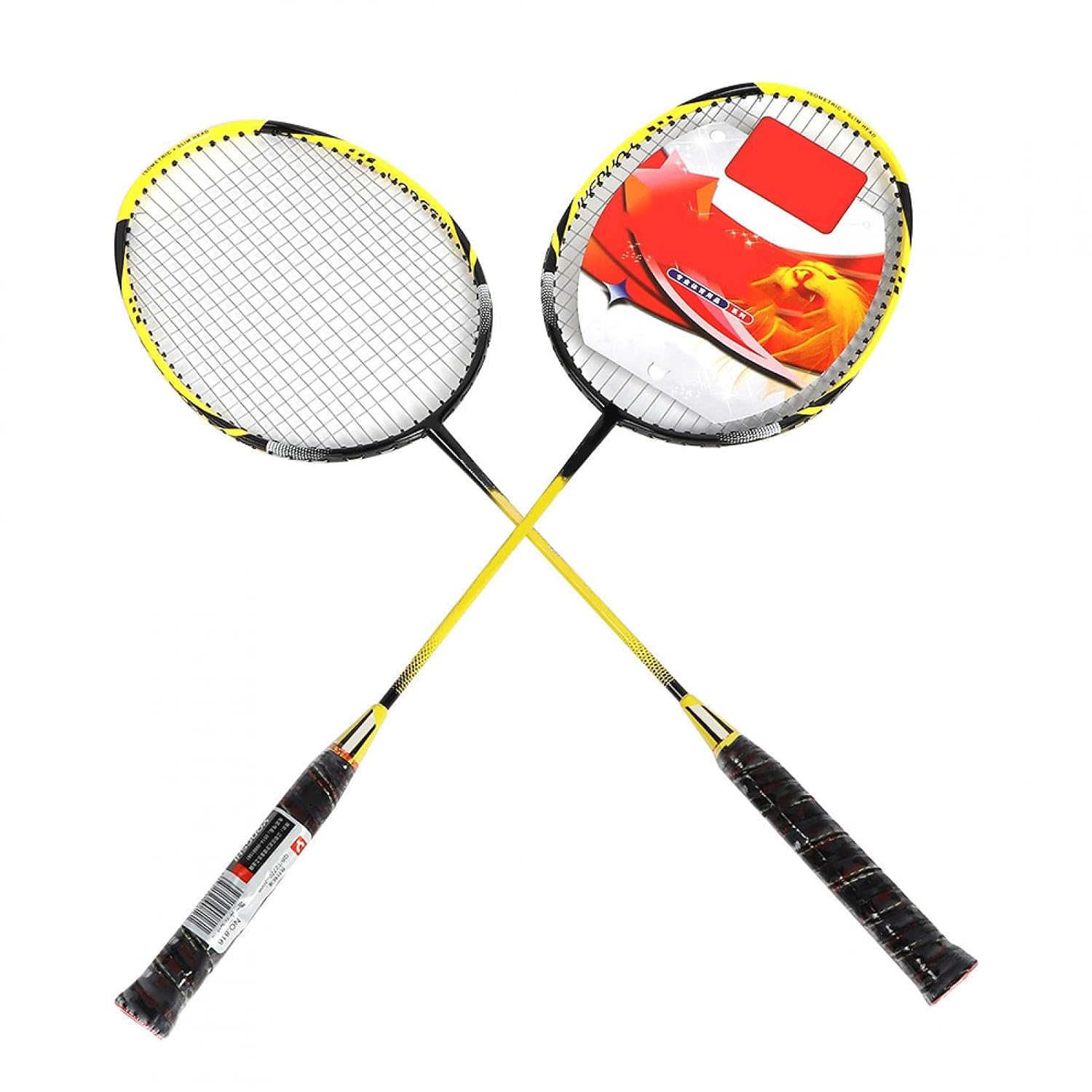 1 Pair Badminton Racket, Aluminium Alloy High-Strength Battledore ...