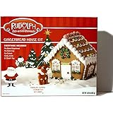 Color-a-Cookie Rudolph the Red Nosed Reindeer Gingerbread House Kit, 28 ...