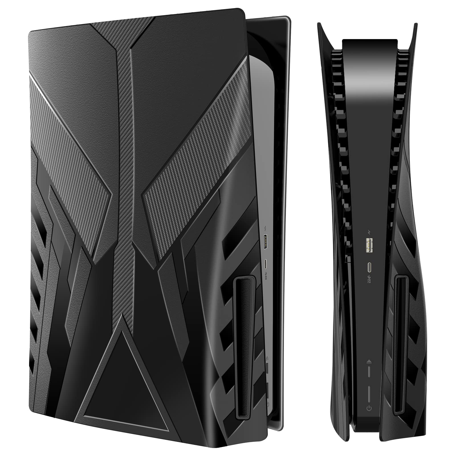 Mooroer PS5 Cover Plates for PS5 Console, PS5 Face Plates with Hard ...