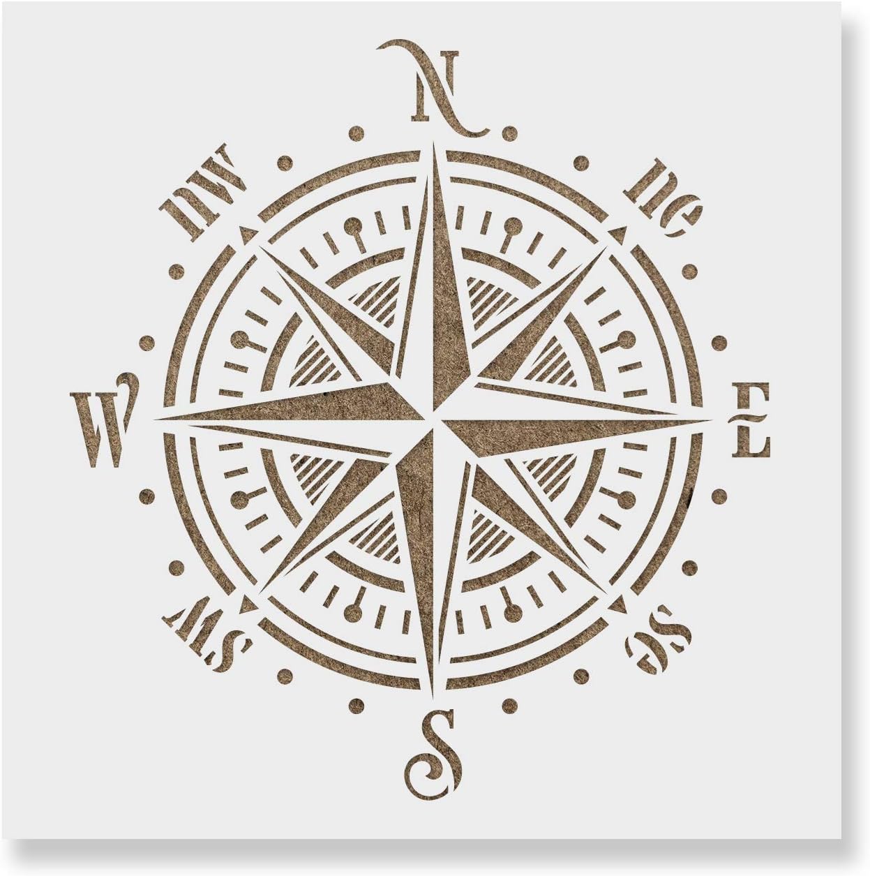 Amazon.com: Compass Rose Stencil - Reusable Stencils for Painting ...