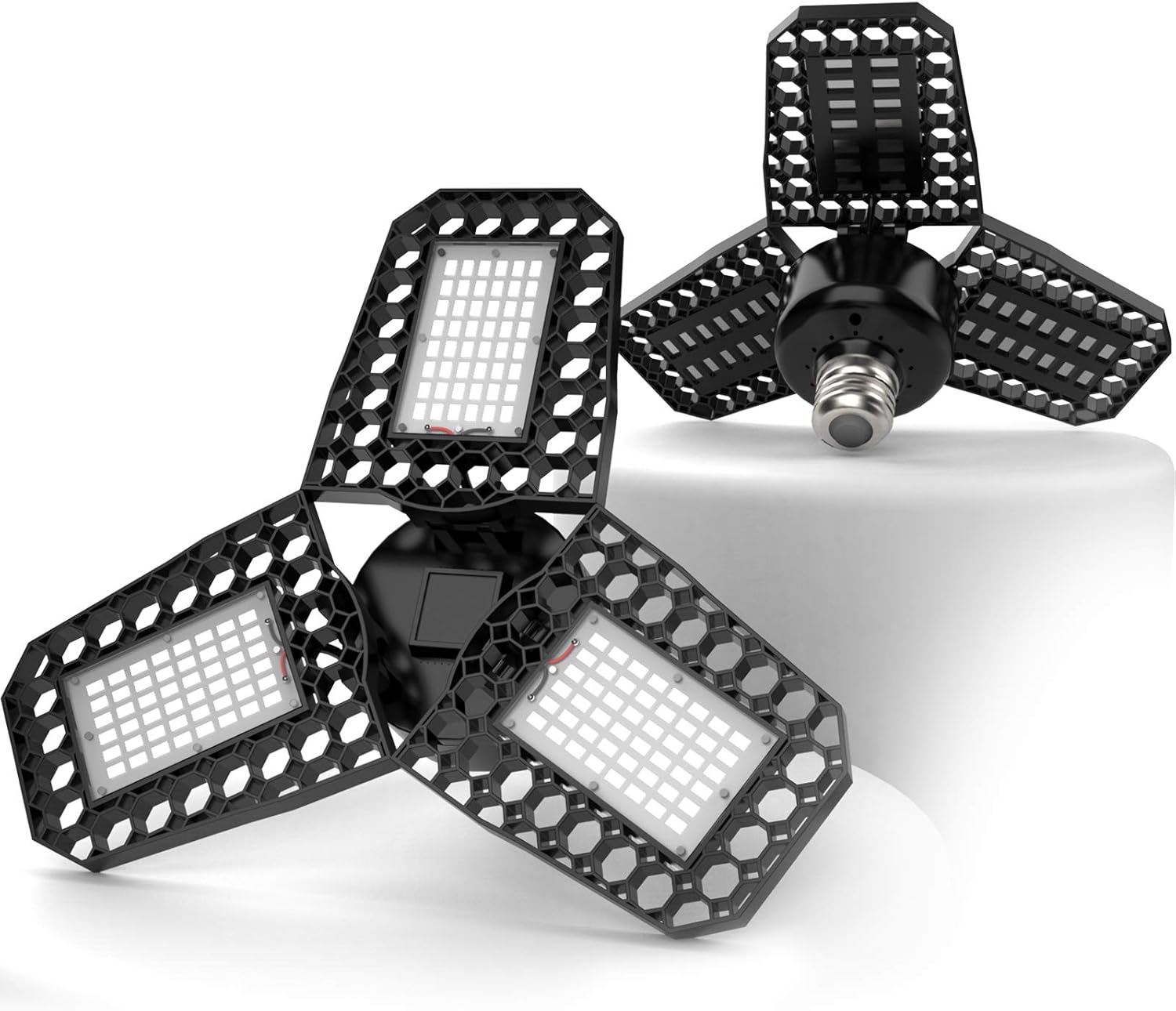 EVV 80W LED Garage Light Bulbs E26/E27 Deformable Ceiling Light ...