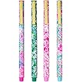 Amazon.com : Lilly Pulitzer Felt Tip Pen Set of 4, Colored Pens Fine ...