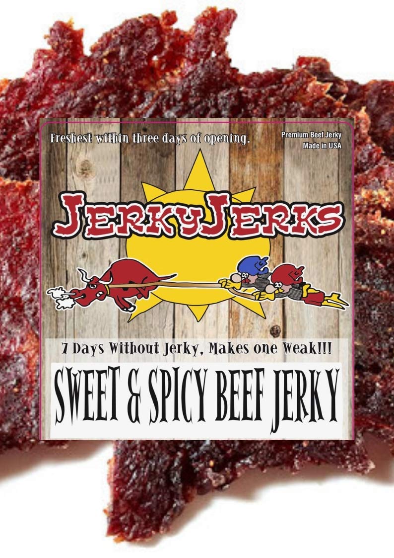 Sweet and Spicy Beef Jerky Jerks 7oz: Amazon.com: Grocery & Gourmet Food