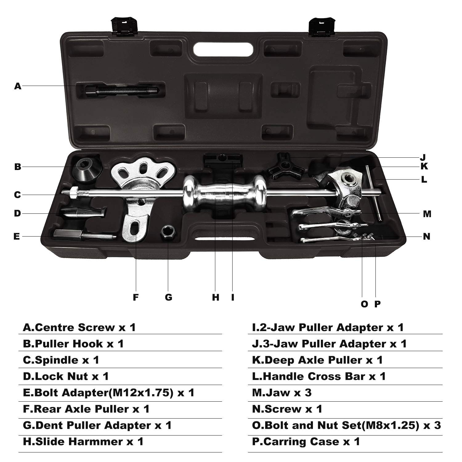 Slide Hammer, Orion Motor Tech 9-Way Internal/External Slide Hammer ...