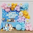 Amazon.com: Beaumode Blue Dog Daisy Balloon Arch Garland Kit for Girls ...
