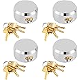IRONWALLS Keyed Alike Puck Lock 4 Packs, 2-7/8”/73mm Steel Heavy Duty ...