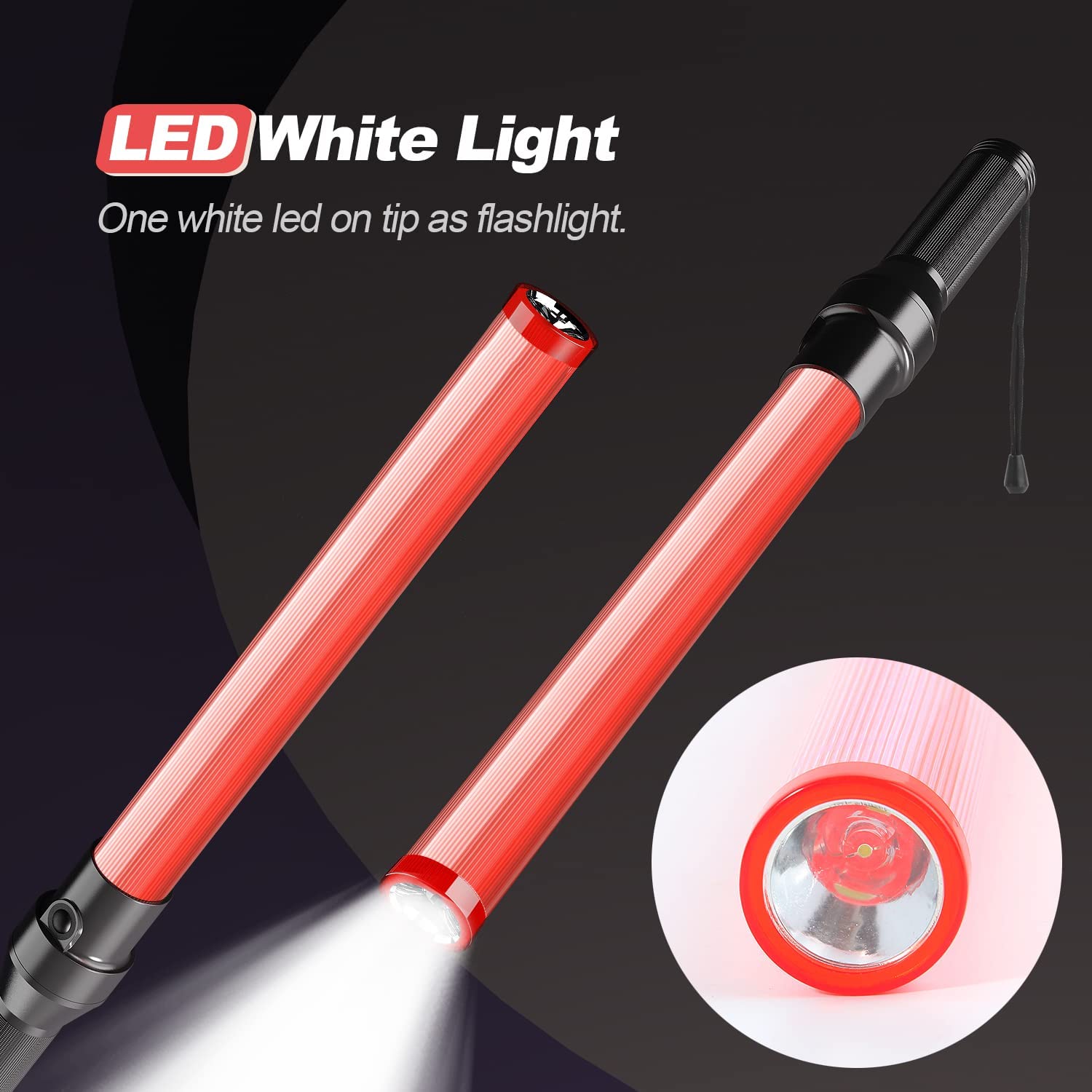 Mua RoadHero 2 Pack Traffic Wand, 21 Inch Led Traffic Control Baton ...