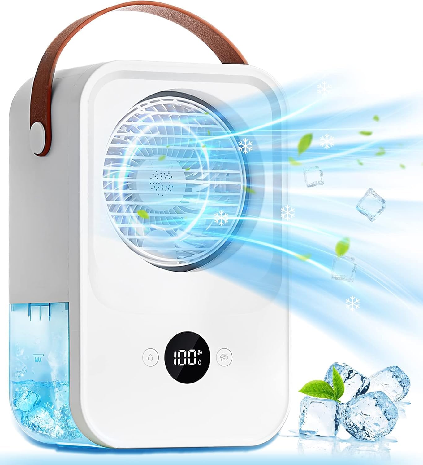 FADACHY Portable Air Conditioners Fan with Voice Control,4000mAh ...
