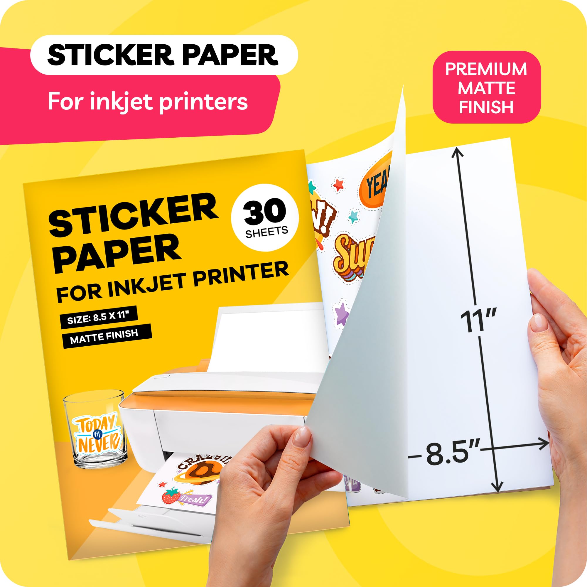 Mua Sticker Paper for Inkjet Printer - Sticker Paper - Vinyl Sticker ...