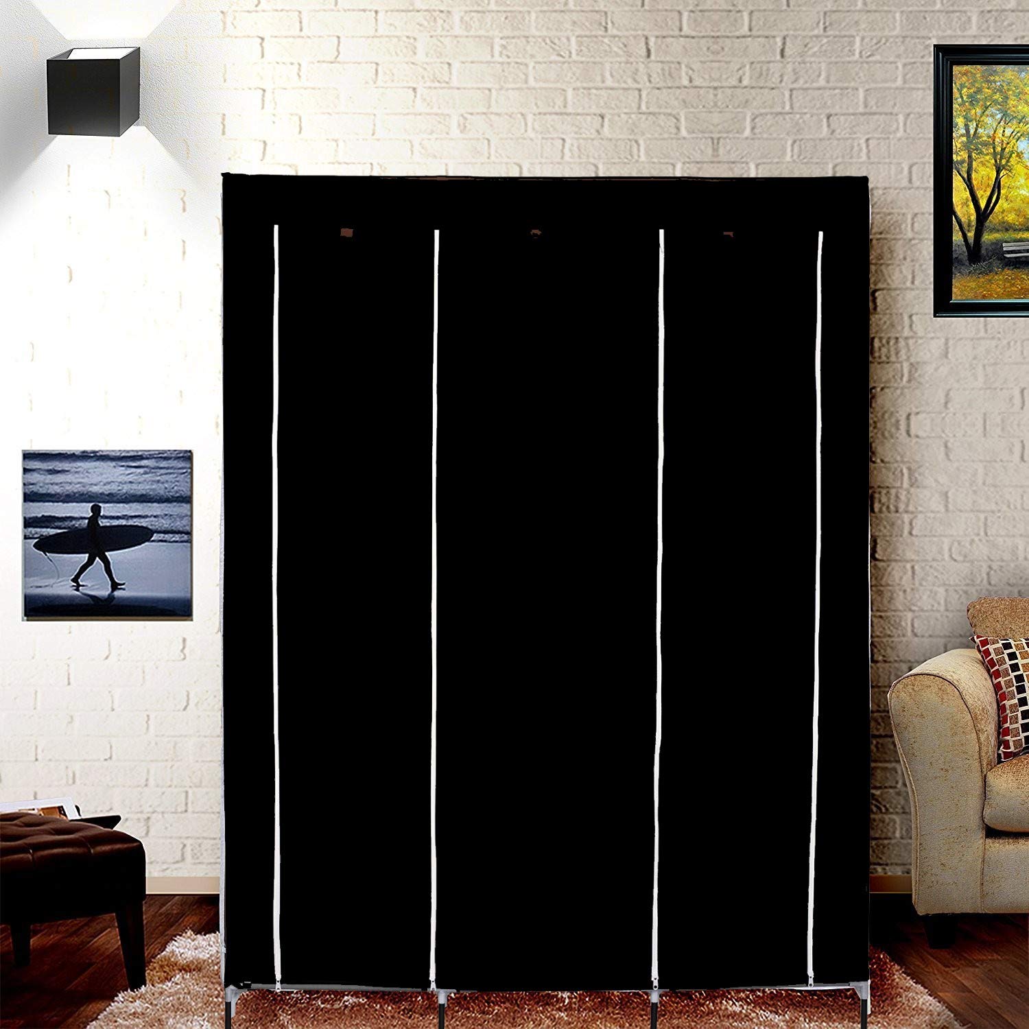 ADA Handicraft Collapsible Portable Foldable Almirah Wardrobe Closet ...