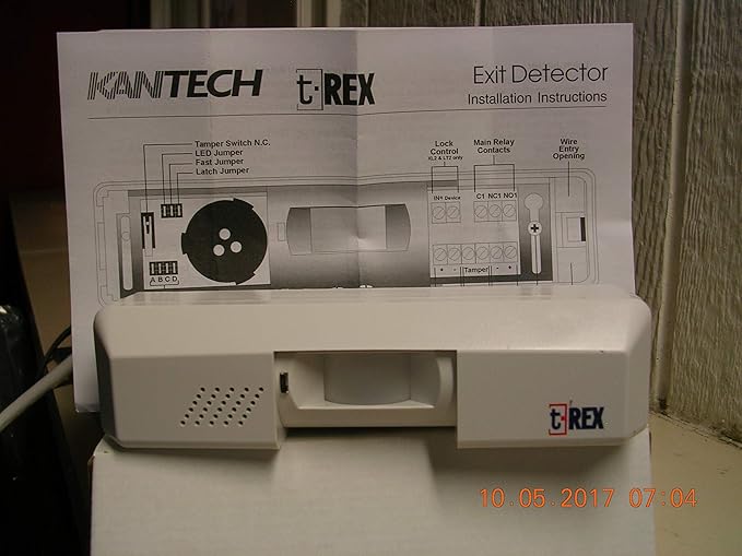 Kantech TREX-LT T.Rex Request To Exit Detector with Tamper and Timer ...
