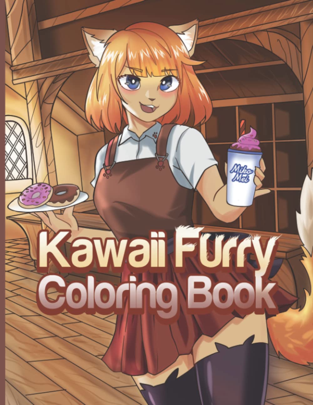 Mua Kawaii Furry Coloring Book: 30 Coloring Pages of Cute Furries for ...
