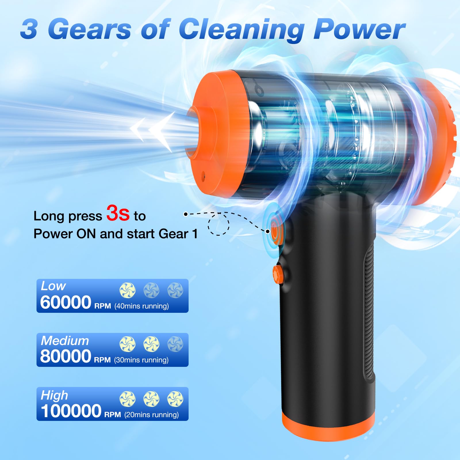 Mua Opinta Compressed Air Duster & Wireless Vacuum - 3 $peeds - 120W ...