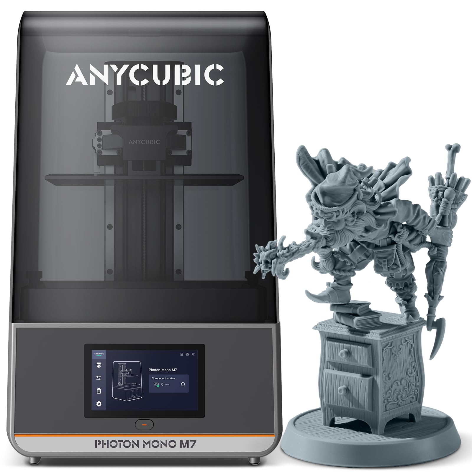 ANYCUBIC Photon Mono M7 Resin 3D Printer, 10.1 inch 14K HD Screen with ...