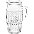 Amazon.com: Bormioli Rocco Romantic, Elegant Floral Glass Pitcher, 60. ...
