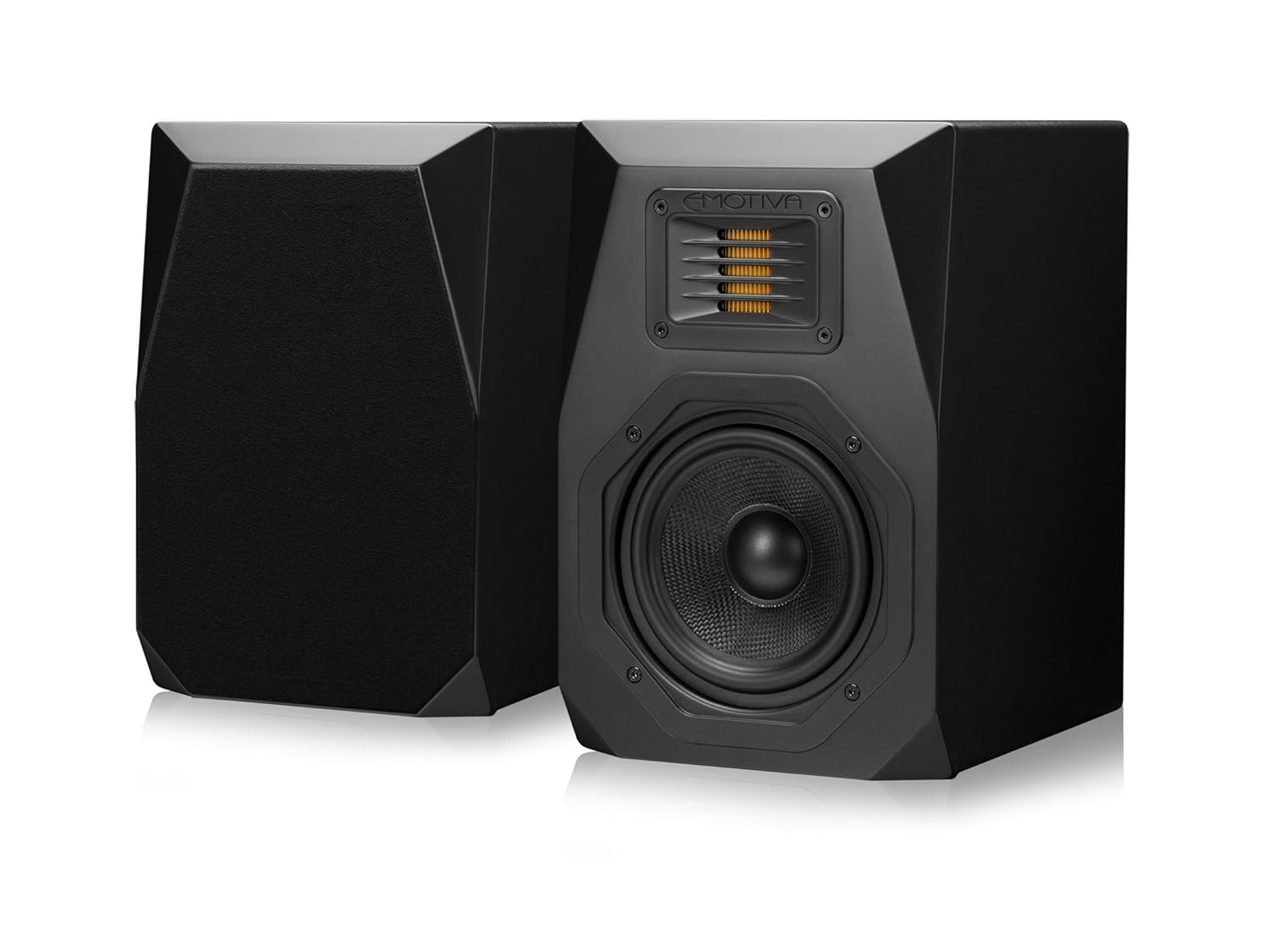 Emotiva Audio Surround Bookshelf Home Speaker Set of 2 Black (B1)