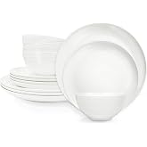Amazon.com: Zak Designs Melamine Dinnerware Set, 12-Piece, Service for ...