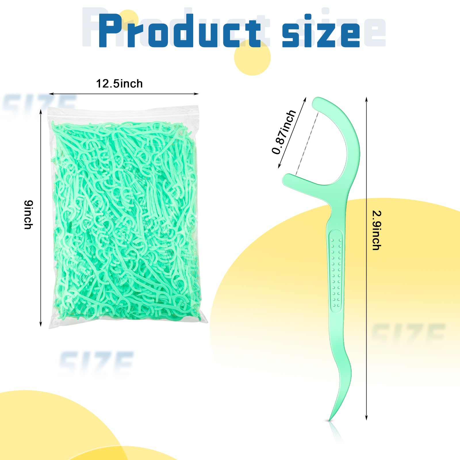 Mua Maxdot 1000 Count Fresh Mint Flavor Dental Flossers Picks Bulk High ...