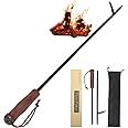 Amazon.com: BIZOUTER Fire Poker 34inch 2 in 1 Foldable Fire Poker ...