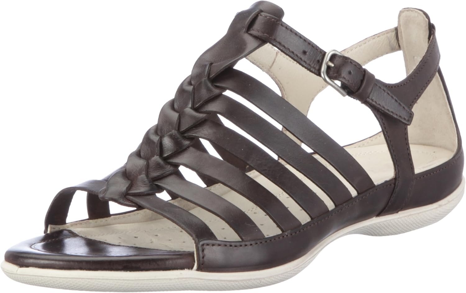 ECCO FLASH 240633, Damen Klassische Sandalen, Schwarz (Coffee 02072 ...
