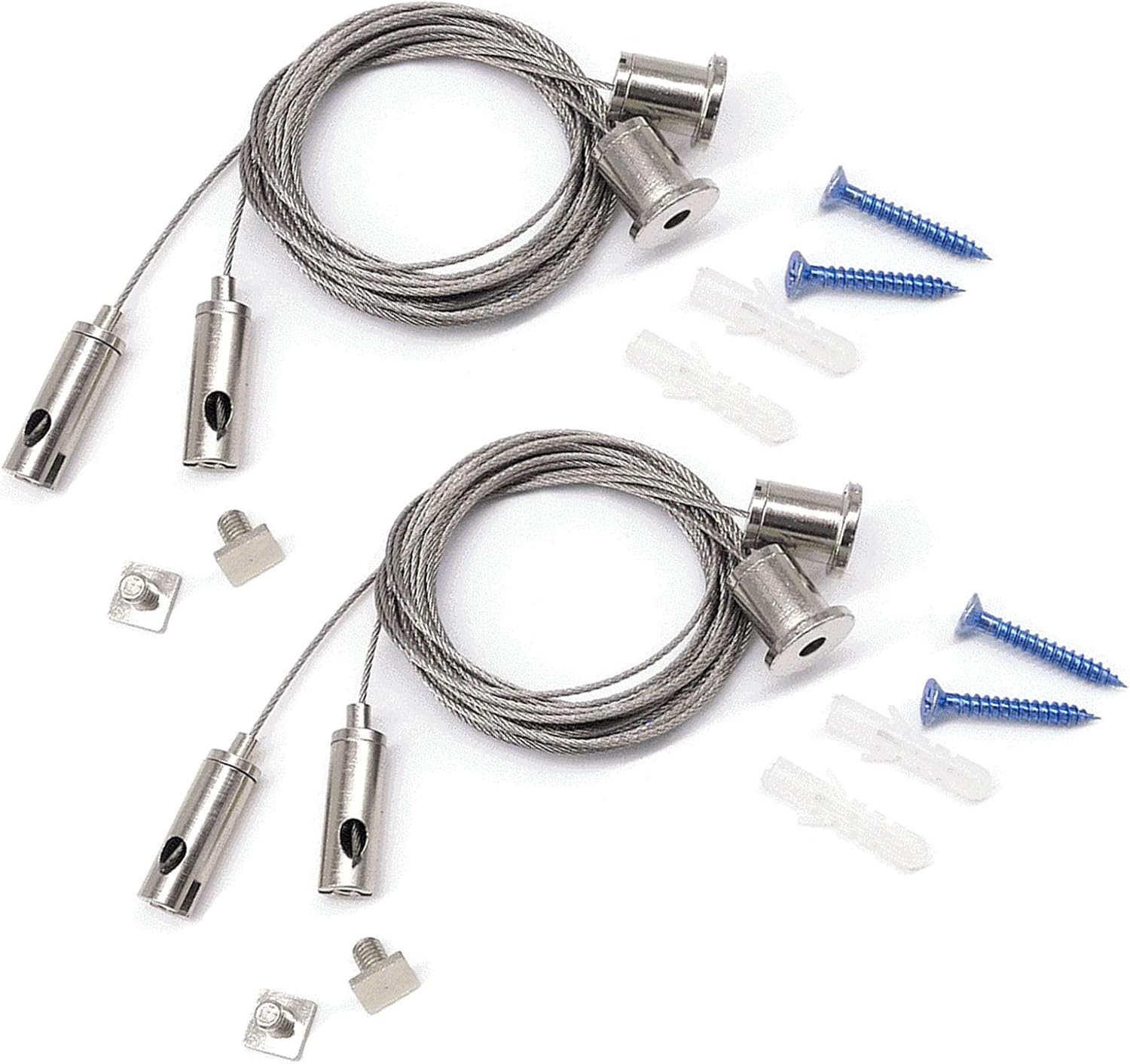 Wenxiaw Lampenaufhängung Stahlseil Drahtseil Einstellbar Seilaufhängung ...