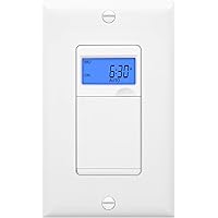 ENERLITES HET01 7 Days Digital In-Wall Programmable Timer Switch for ...