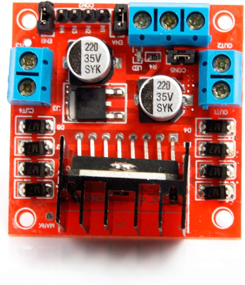 Neuftech 2 Pcs L298N Motor Driver Module Dual Channel H Bridge DC ...