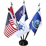 Amazon.com: MADE IN THE USA!! UNITED STATES MILITARY FLAG SET with ...