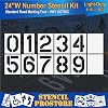 Pavement Stencils - 24 inch - Number KIT Stencil Set - (12 Piece) - 24 ...