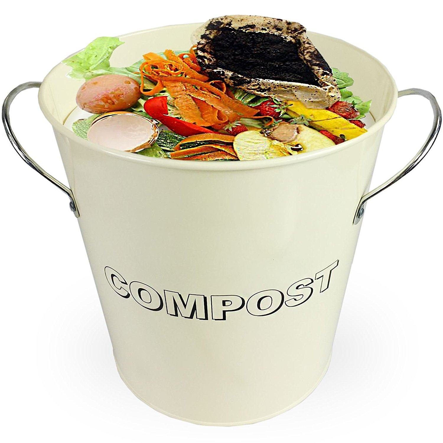 Secchi compost da giardino Bidoncino da tavola per compostaggio in ...