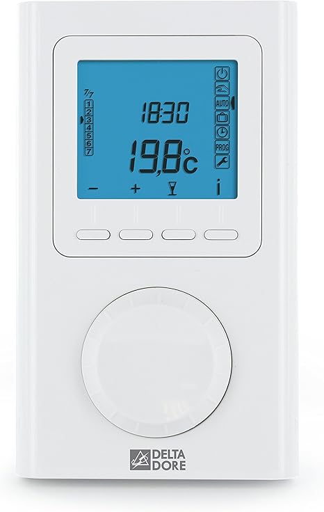 DELTA DORE - THERMOSTAT D'AMBIANCE PROGRAMMABLE RADIO X3D PILES POUR ...