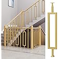 Amazon.com: SAFWEL Indoor Stair Railing Deck Balusters Gold Spindles ...