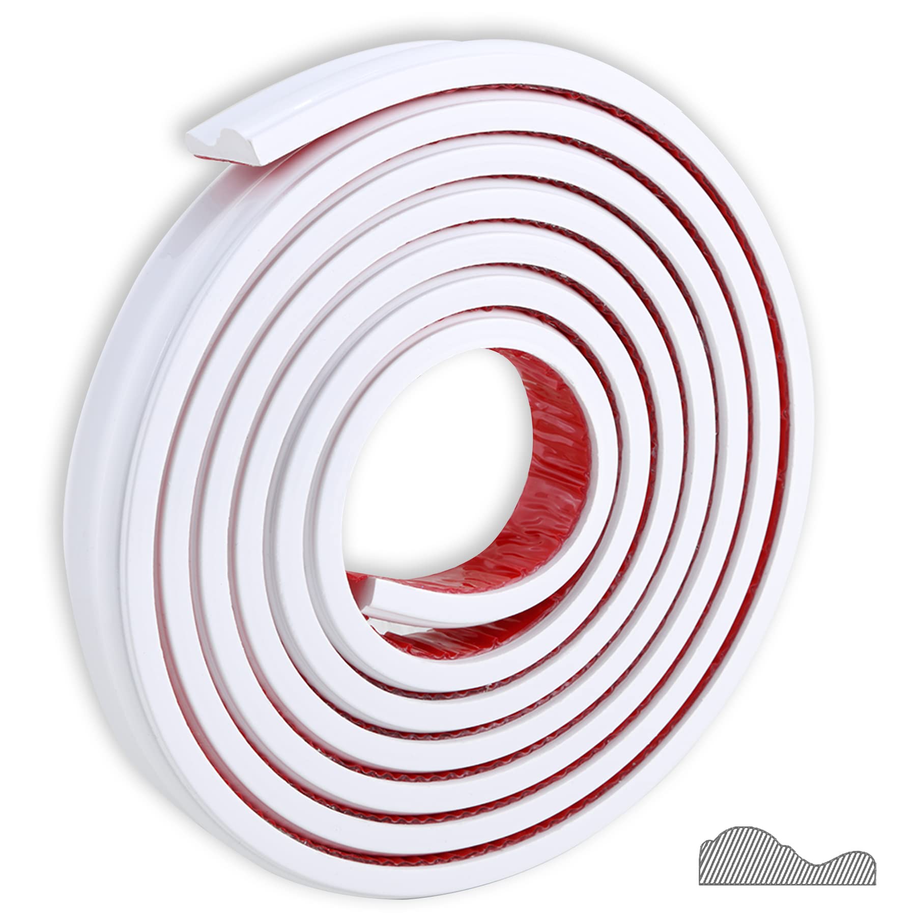 TriMold Peel and Stick Chair Rail Molding, Self-Adhesive Wall Trim for ...