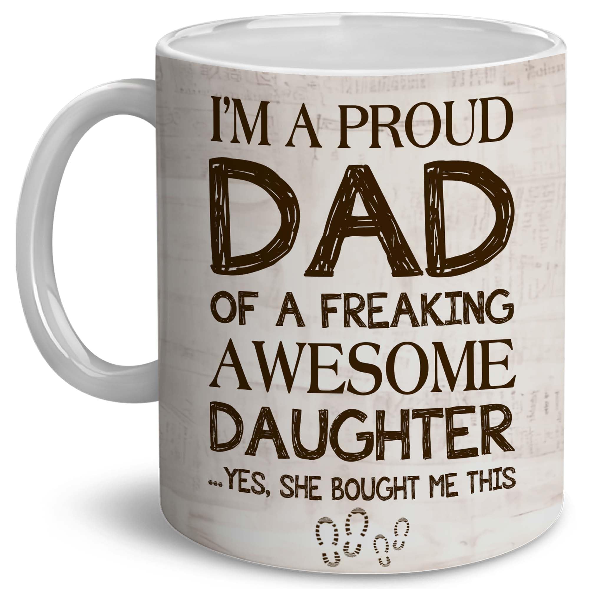 DEKIDOKA Dad Gifts - Dad Mug - Im A Proud Dad Mug - Funny Fathers Day ...