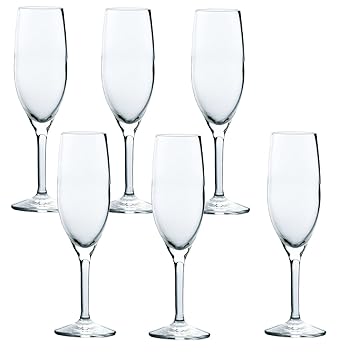 Amazon.co.jp : 東洋佐々木ガラス シャンパングラス 165ml レガート 脚・線・美・人 フルート 日本製 食洗機対応 30G54HS 6個セット : ホーム＆キッチン