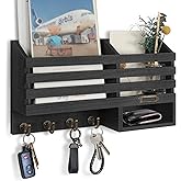 Amazon.com: Megsooul Hanging Mail Organizer for Wall,Wall Mounted Mail ...