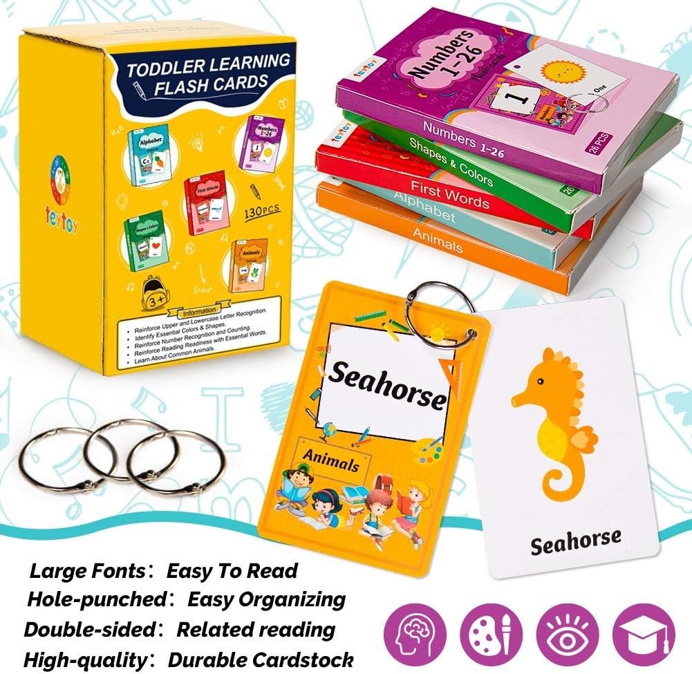 teytoy Multi Flash Cards Set, Early Learning ABC Flash Cards ...