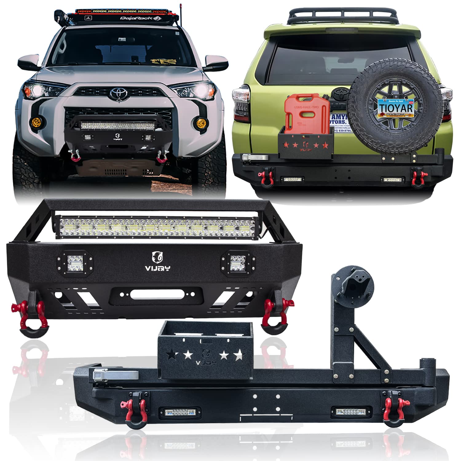 Mua TIOYAR Front & Rear Bumpers Compatible with Toyota 4Runner TRD 5th ...