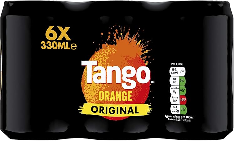 Tango Orange Soft Drink - 330 ml (Pack of 6): Amazon.co.uk: Prime Pantry
