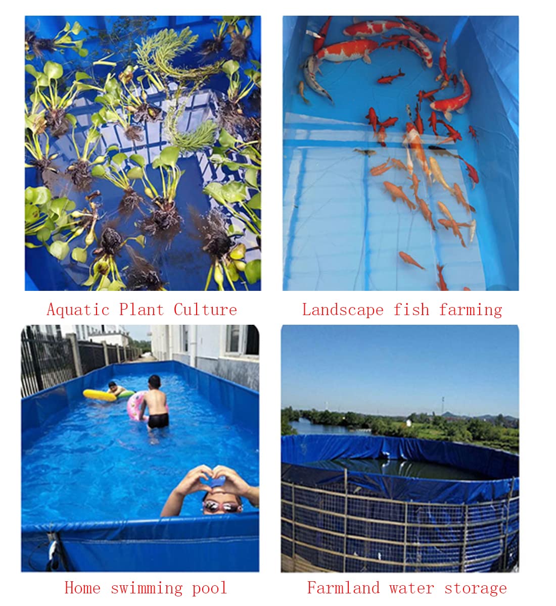 Mua WANLIAN Fish Pond,Aquarium Pool Pond,Canvas Fish Tank with Grommets ...